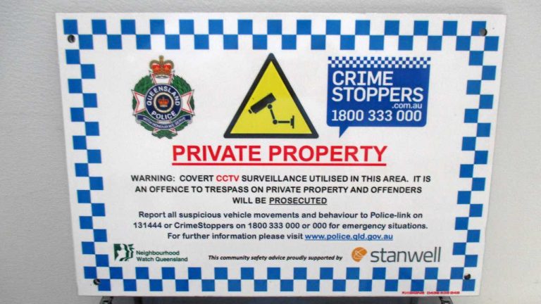 What is the law of trespassing in Australia?